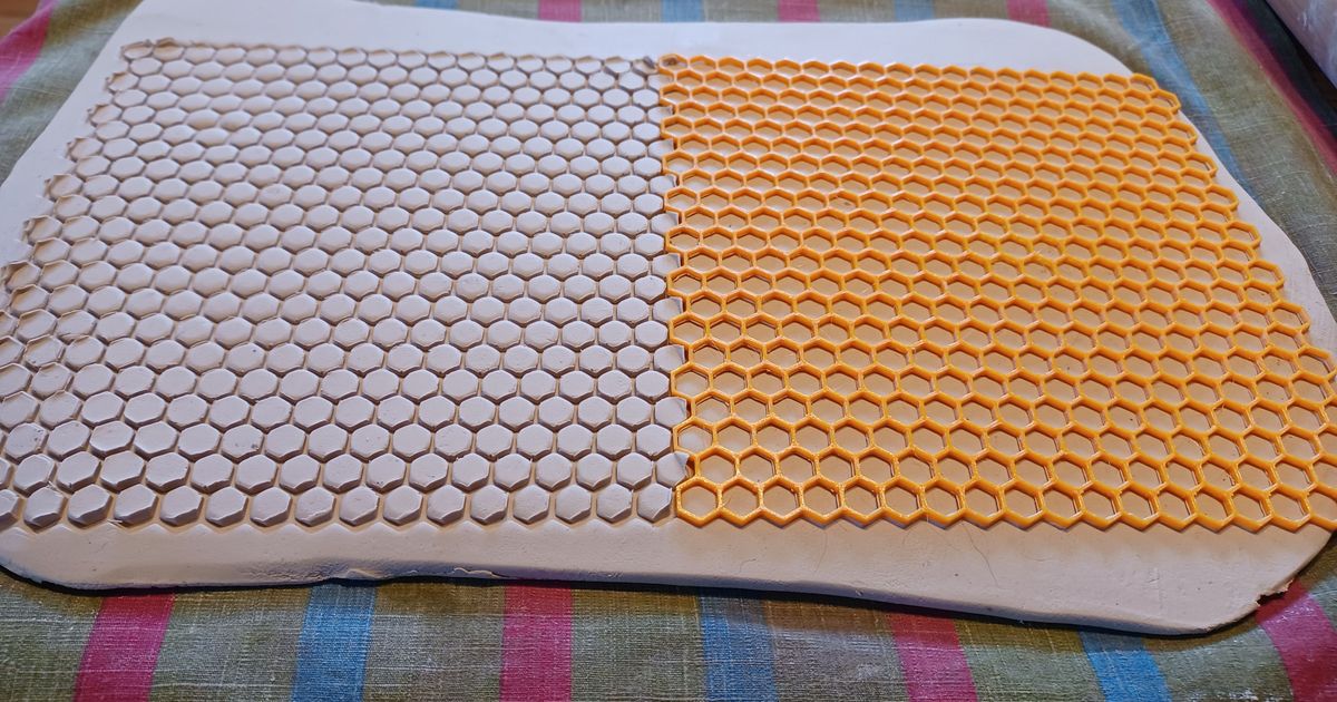 Hex Pattern Stamp by alo89 | Download free STL model | Printables.com