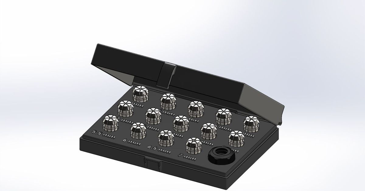 ER-11 Collet storage box by CFSolutions | Download free STL model ...