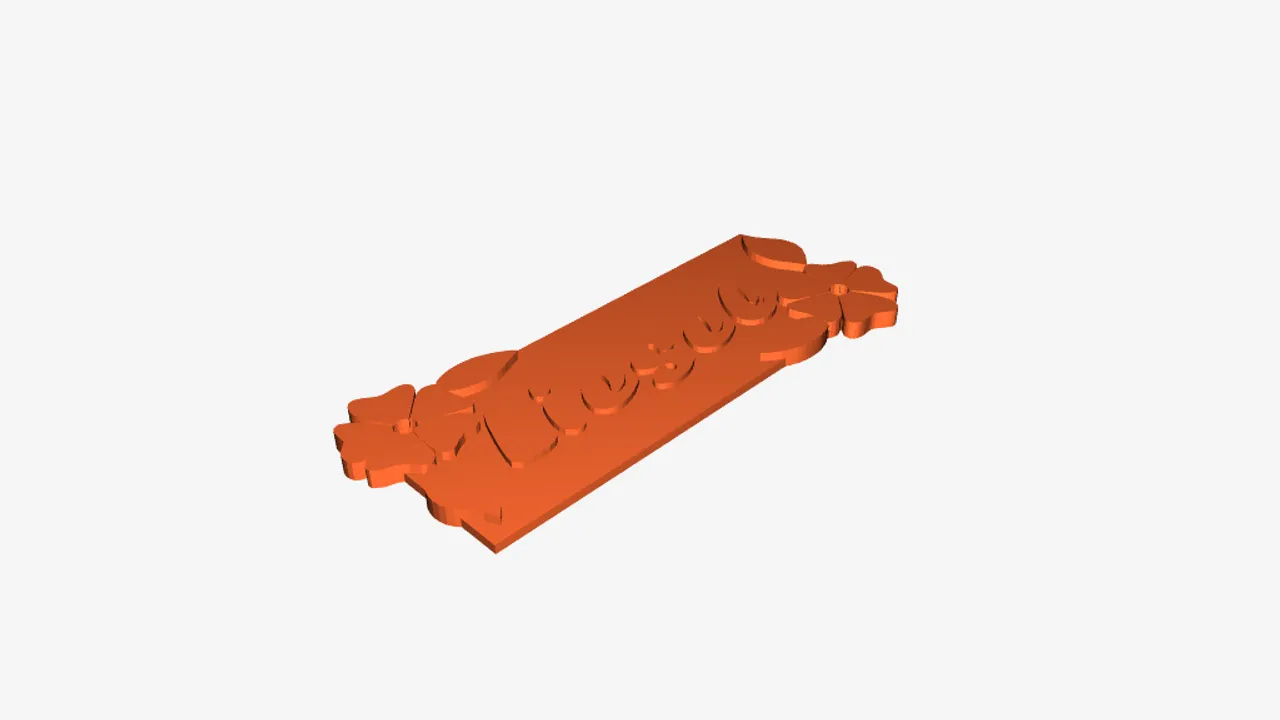 Name plate by Comeet | Download free STL model | Printables.com