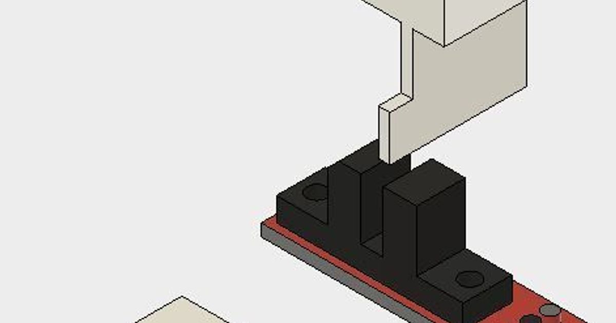 mount and trigger for optical limit switch by Dan Royer | Download free ...