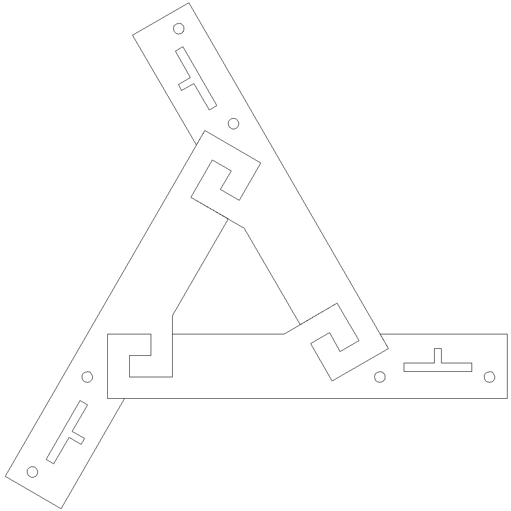 Delta Robot v2 with three arms by Dan Royer | Download free STL model ...