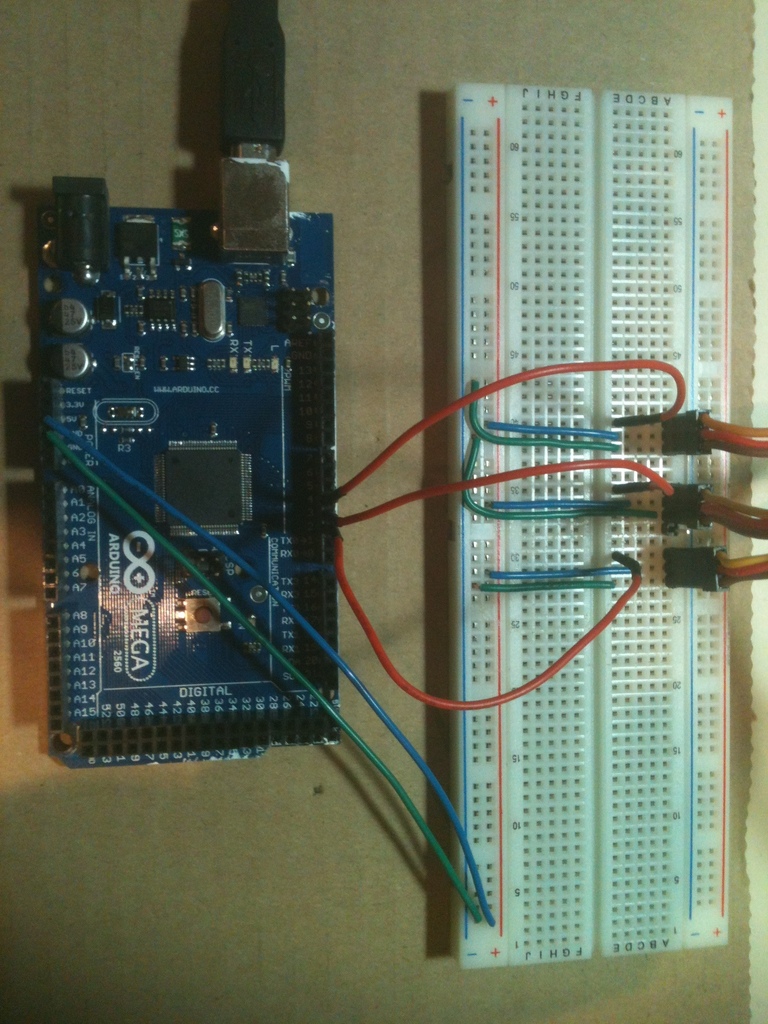 Delta Robot v1 with three arms by Dan Royer | Download free STL model ...