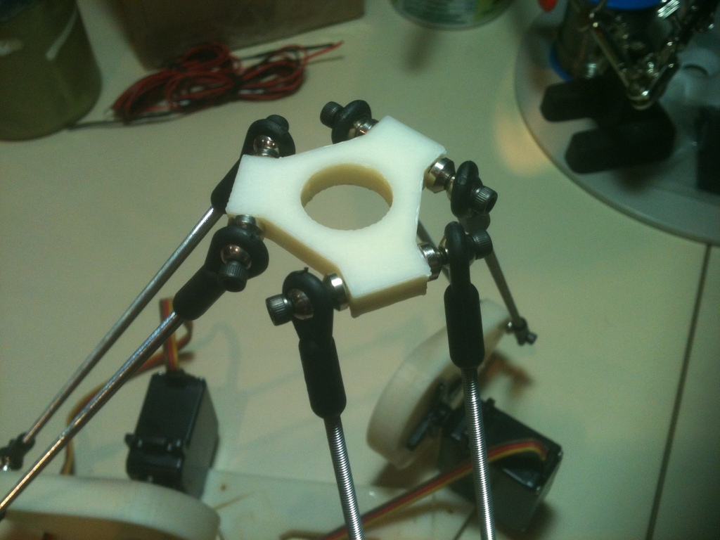 Delta Robot v1 with three arms by Dan Royer | Download free STL model ...