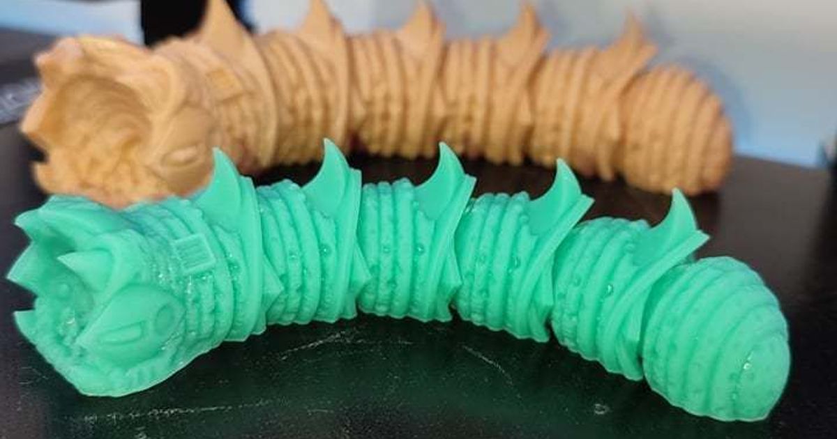 Articulated Armored Sandworm by BODY3D | Download free STL model ...