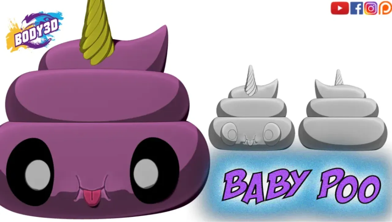 Baby Poo by BODY3D | Download free STL model | Printables.com