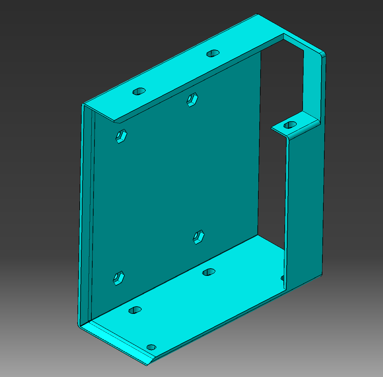 NZXT H1 v1 - 2.5" SSD + 3.5" HDD bracket mount drive tray by chmeee ...