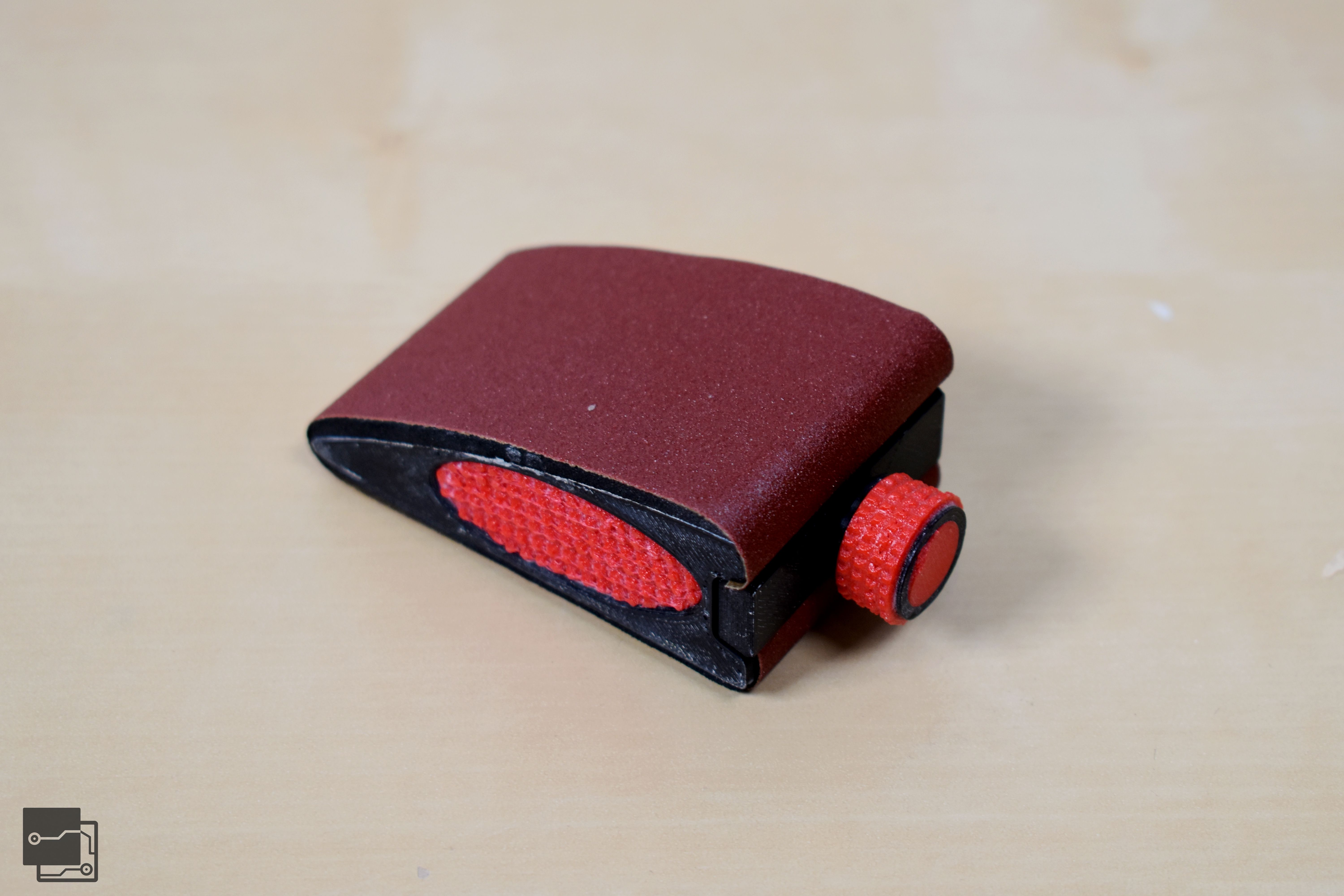 Small sanding block with rubber grip by Open Hardware Designs ...