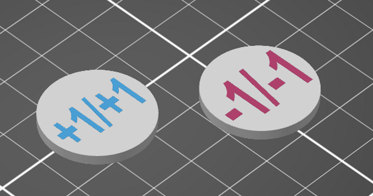 +1/+1 and -1/-1 counter by ZeGuigui | Download free STL model ...