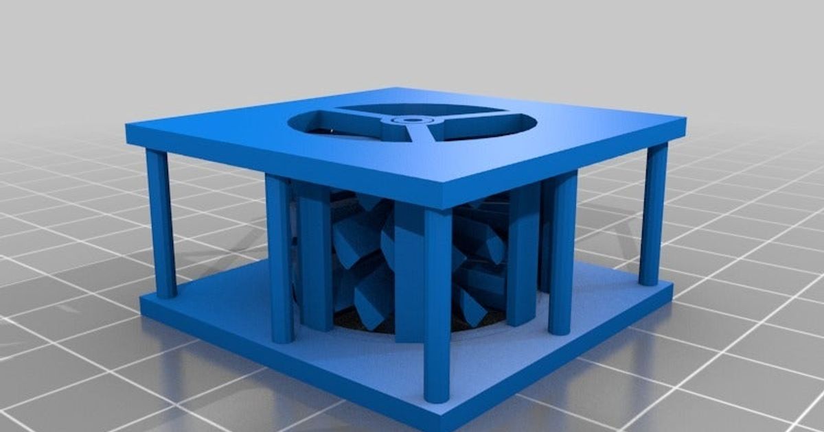 Triple Fan Blade Encasement by Ndls | Download free STL model ...