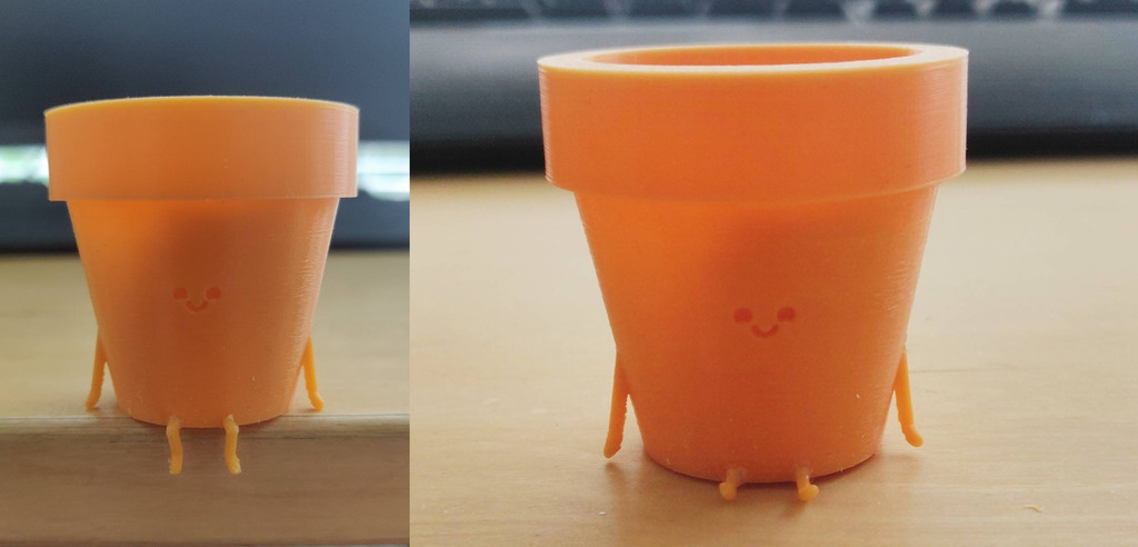 Happy Sitting Pot - V2 by lukki15 | Download free STL model ...