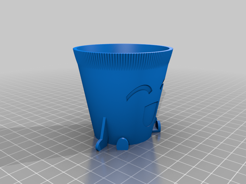 Another Happy Sitting Pot by lukki15 | Download free STL model ...