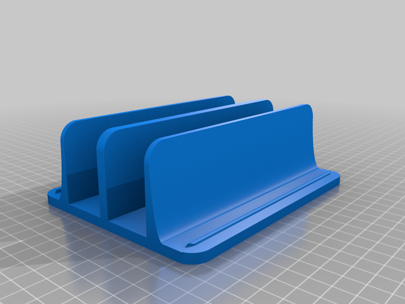 Adjustable Dual Vertical Laptop Stand by lukki15 | Download free STL ...