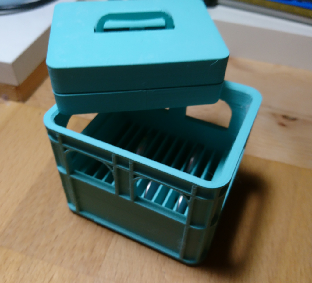 stackable beer crate for CR2032 and other button cells version 2 by ...