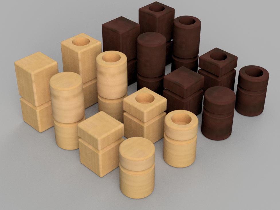 Quarto board game pieces and board von rhynes | Kostenloses STL-Modell ...