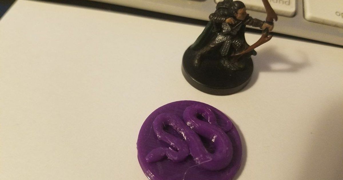 Snake Token by JimmerJammer | Download free STL model | Printables.com