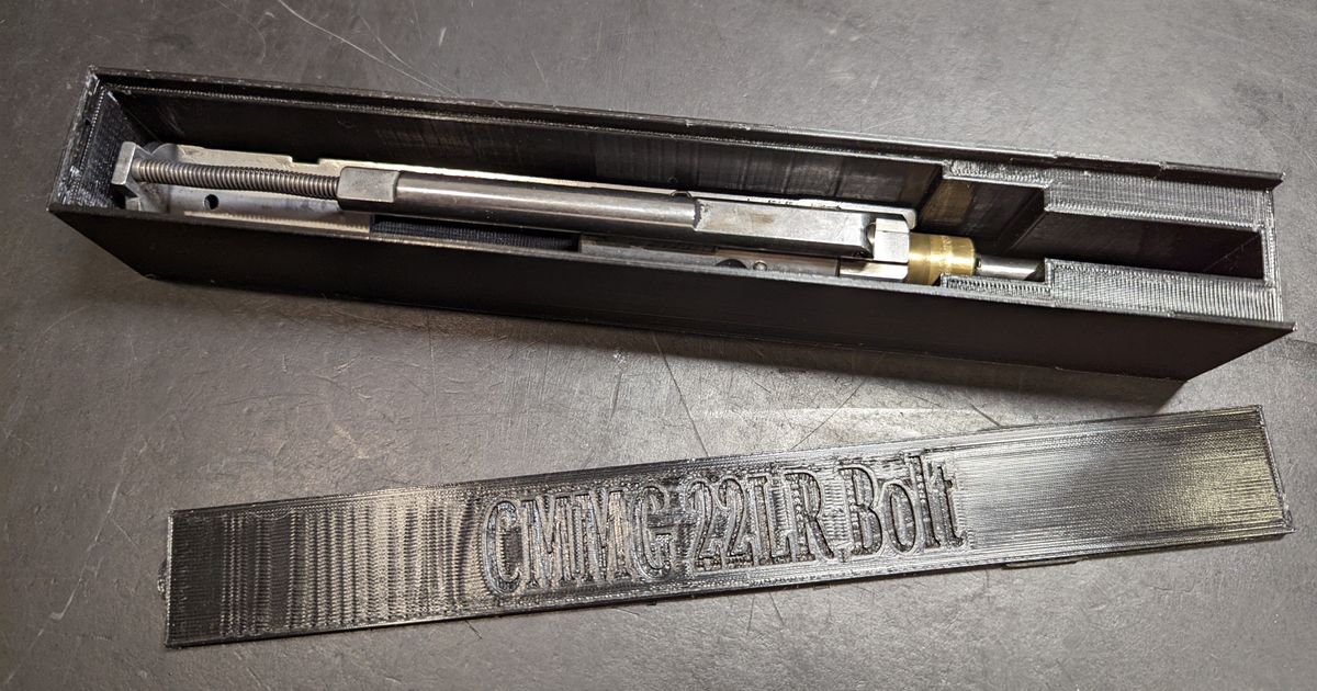 CMMG .22 LR Conversion Bolt Storage Box por gbirk | Descargar modelo ...