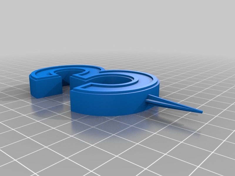 Birthday cake digits by TomasT | Download free STL model | Printables.com