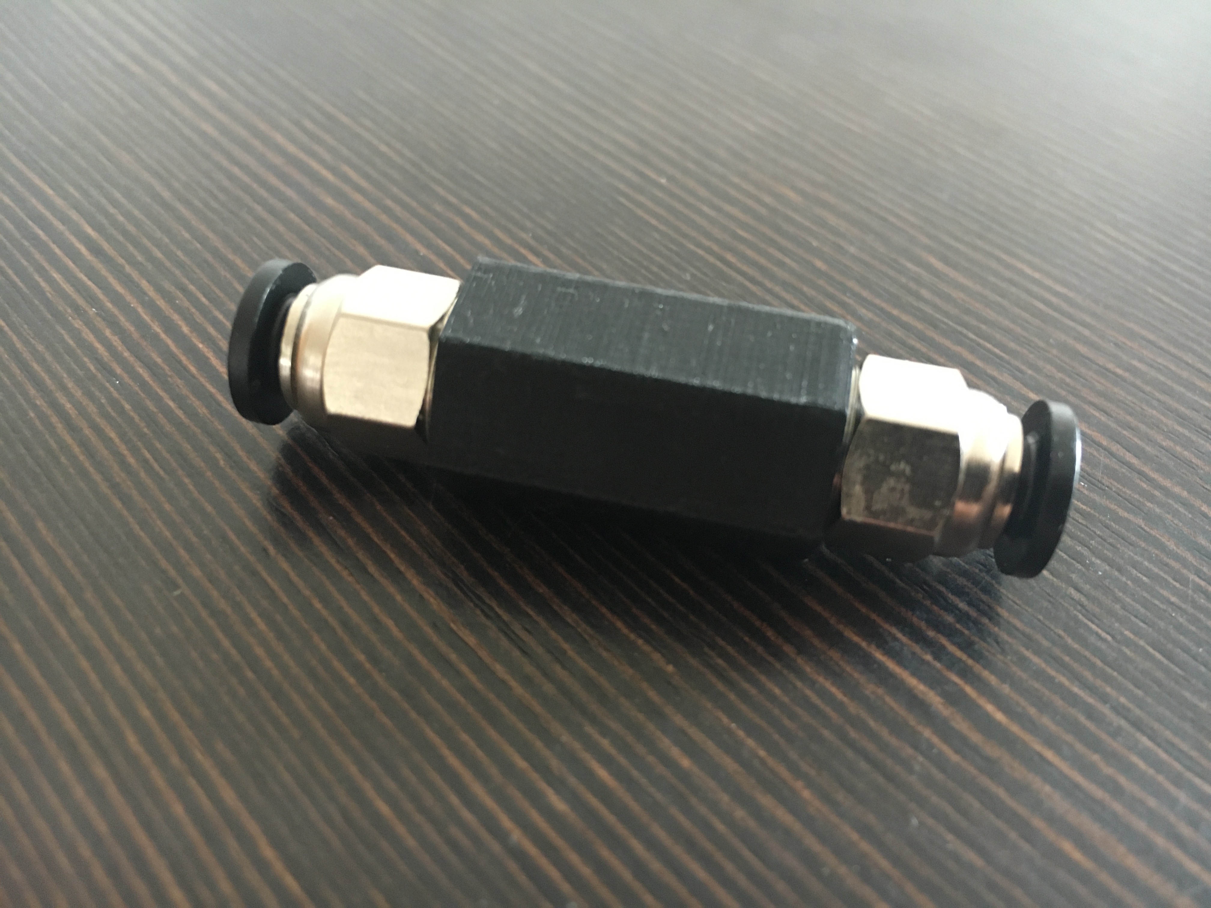 PC4-M10 PTFE metric hex Coupler / Pass through for Lack enclosure pane ...