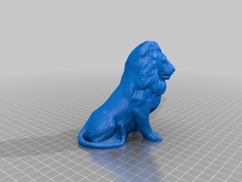 Three Color Lion by destroyer2012 | Download free STL model ...