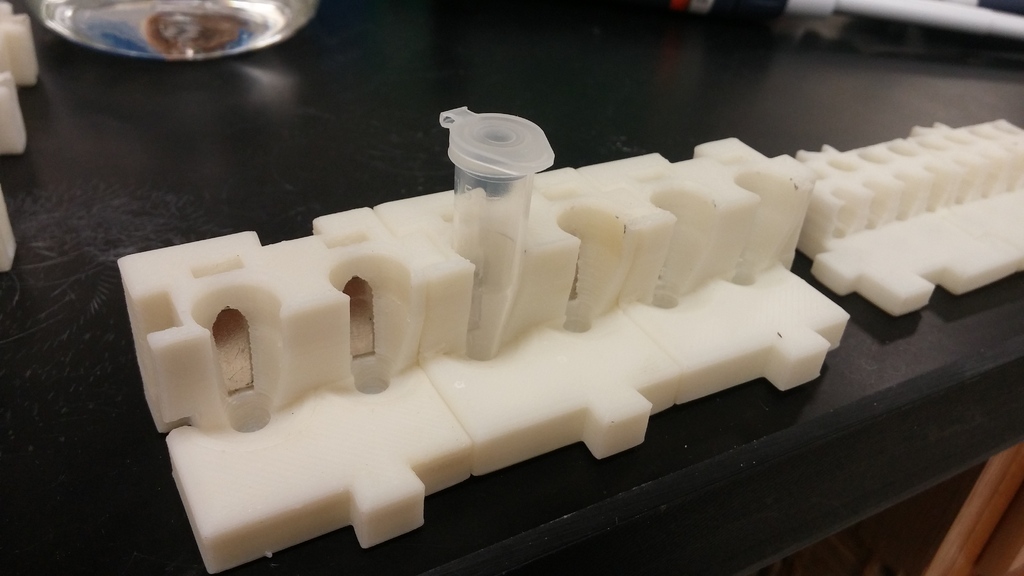 Modular magnetic tube rack by destroyer2012 | Download free STL model ...