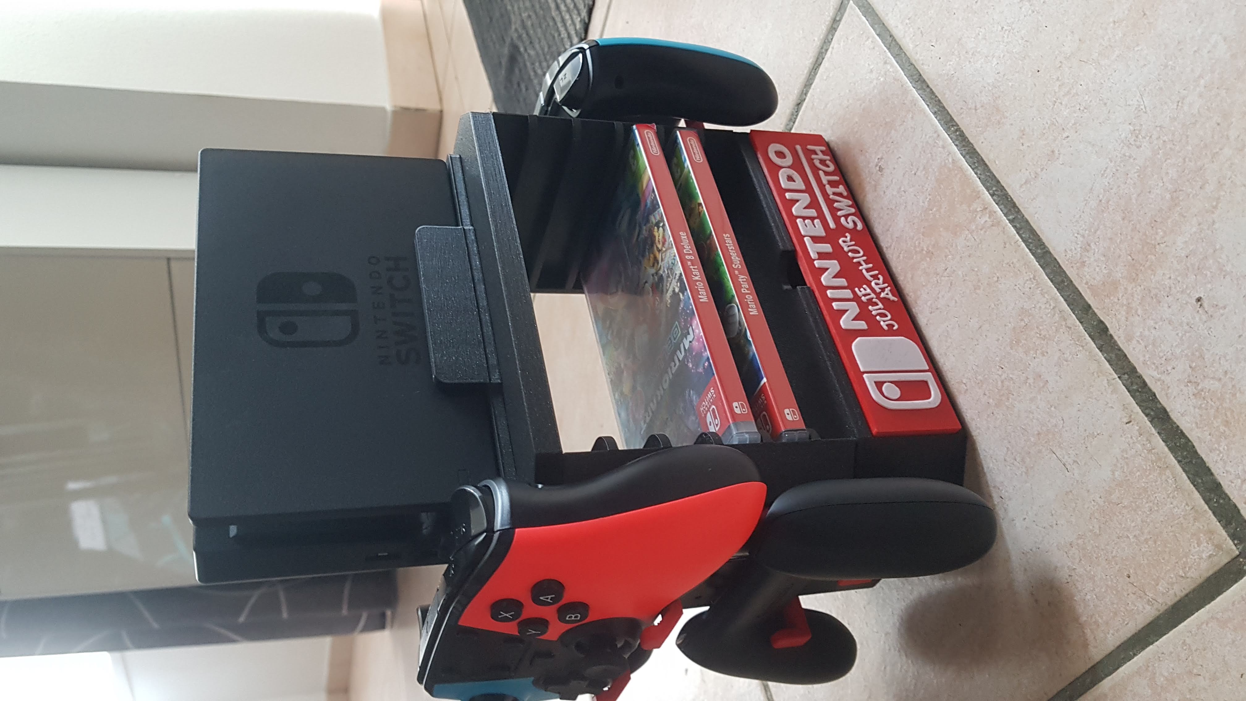 Base pour nintendo SWITCH 6 rangements by SylvainG2MI | Download free ...