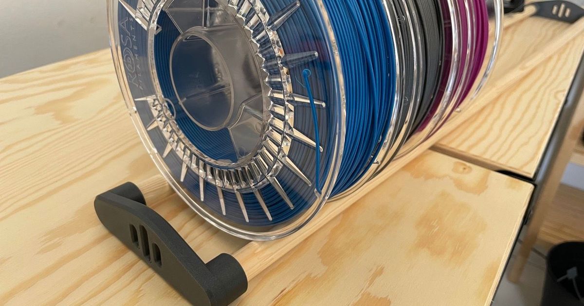 Filament Spool Rack by Maker Lab | Download free STL model | Printables.com