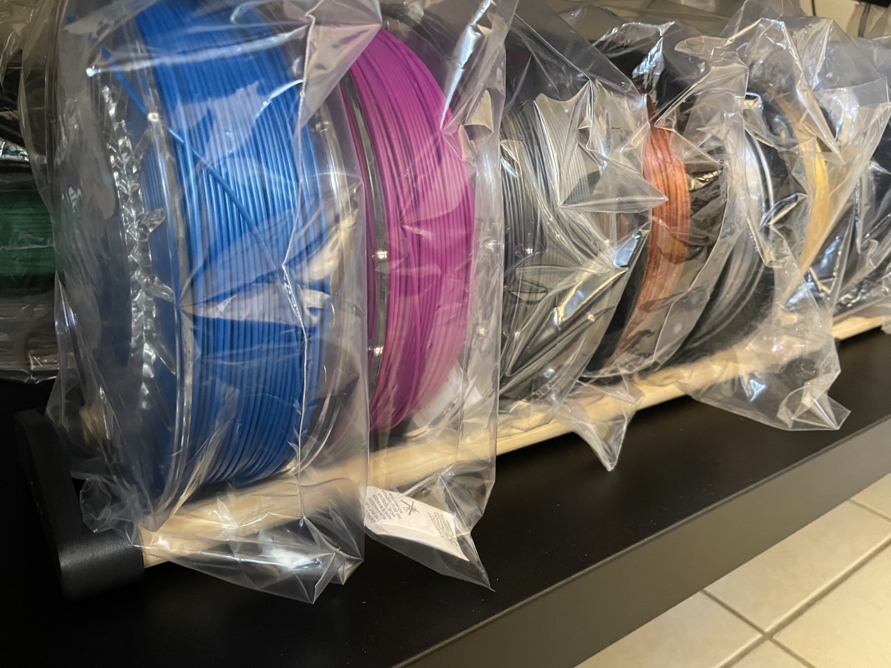 Filament Spool Rack by Maker Lab | Download free STL model | Printables.com