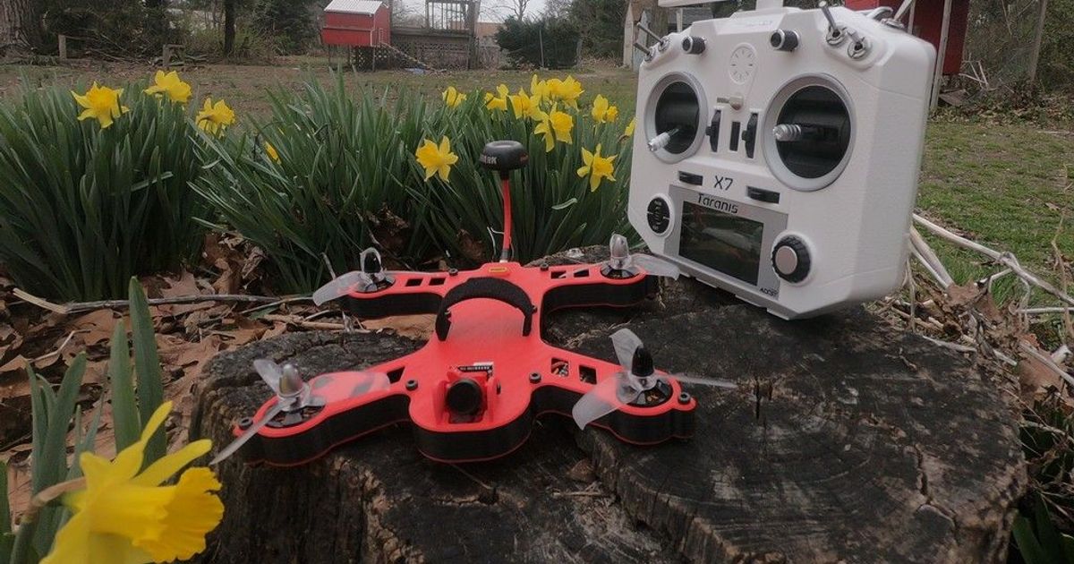 FPV Race Drone! 3" Props (185mm) by Daversity Engineering | Download ...
