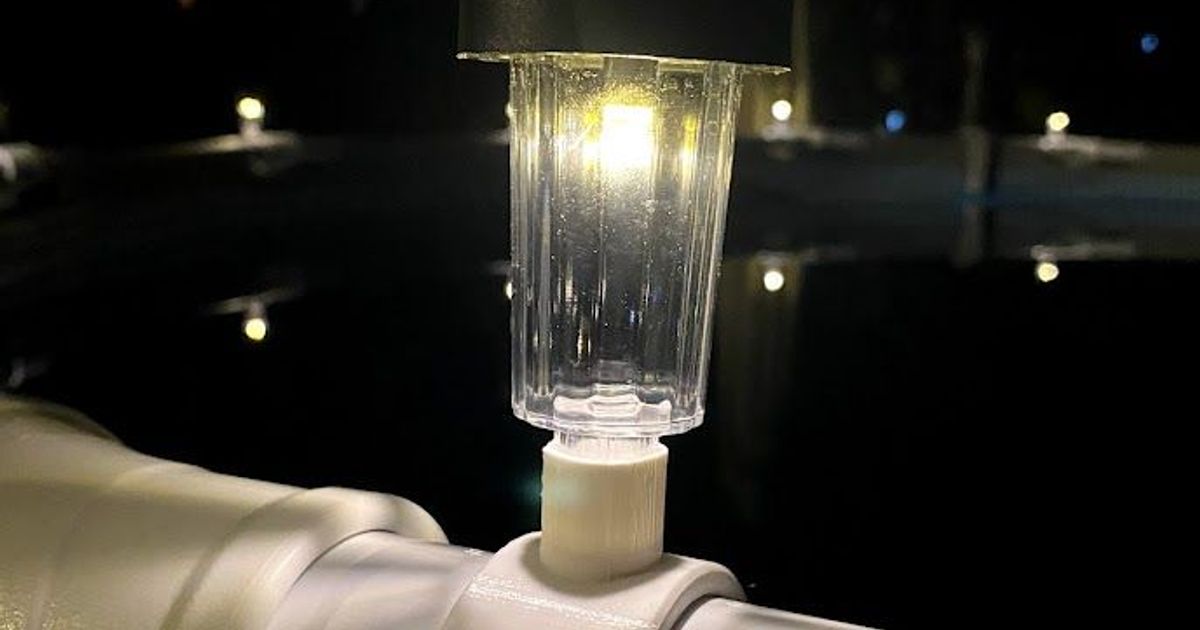 Intex pool solar light mount by leftyfb | Download free STL model ...