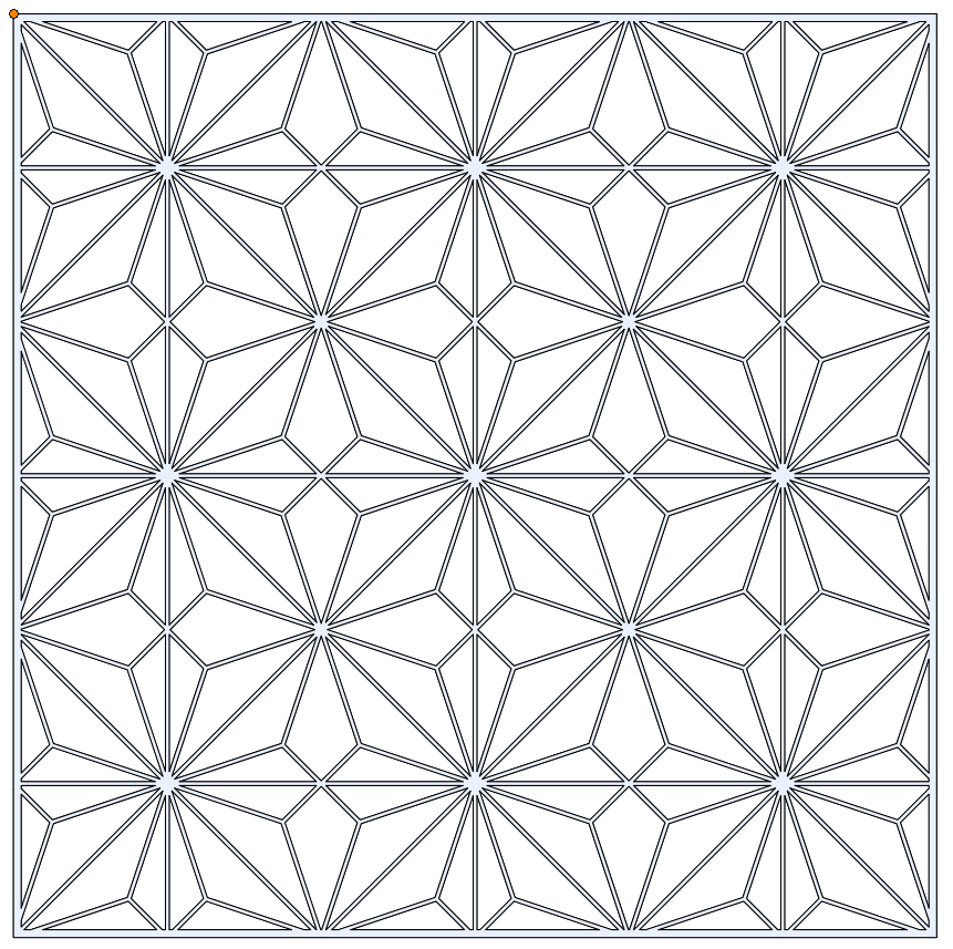 Kumiko Pattern 12" square window shade by Oaklandishh | Download free ...