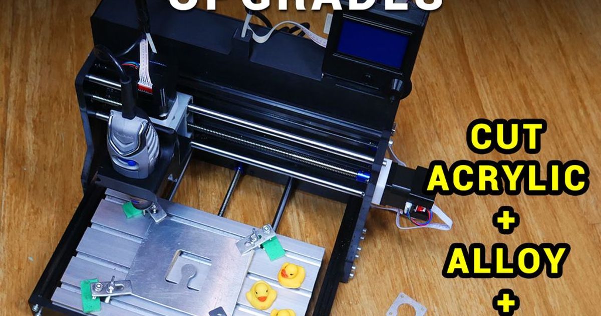 Sainsmart Genmitsu 3018 CNC upgrades by TeachingTech | Download free ...