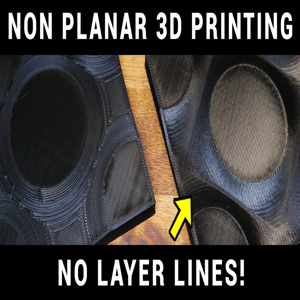 Non Planar 3D Printing Test By TeachingTech Download Free STL Model 