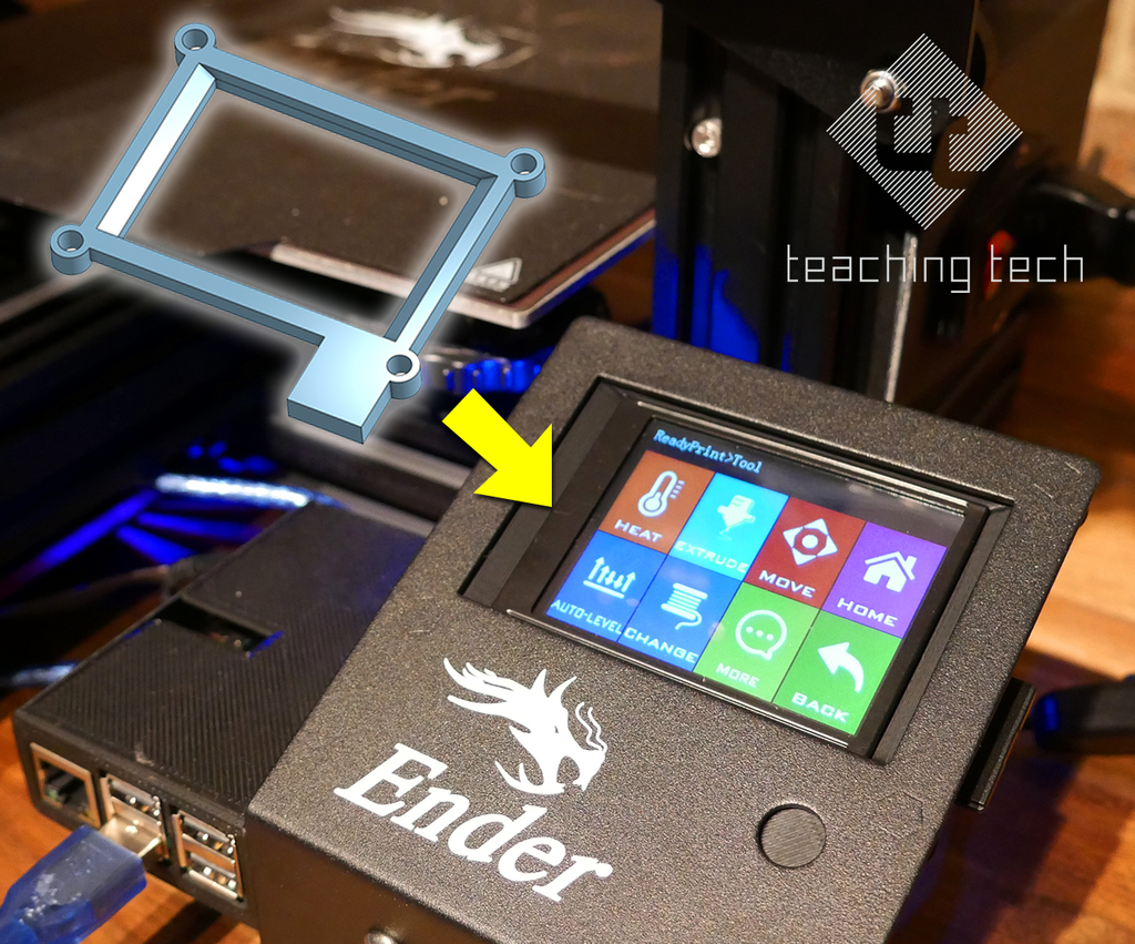 TFT28 bevel adaptor von TeachingTech | Kostenloses STL-Modell ...