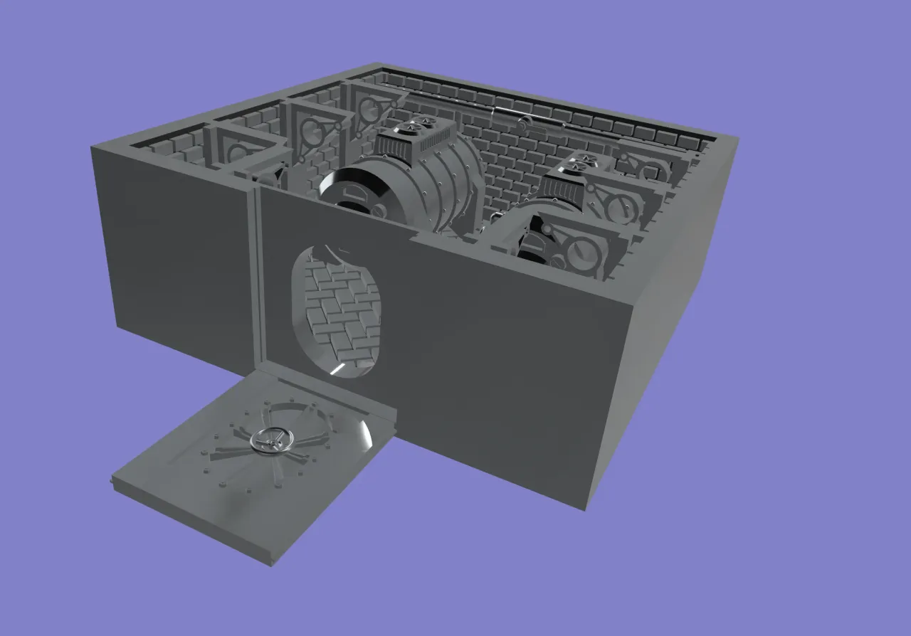 Terrain game industrial generator room by Dalek mechanic | Download ...