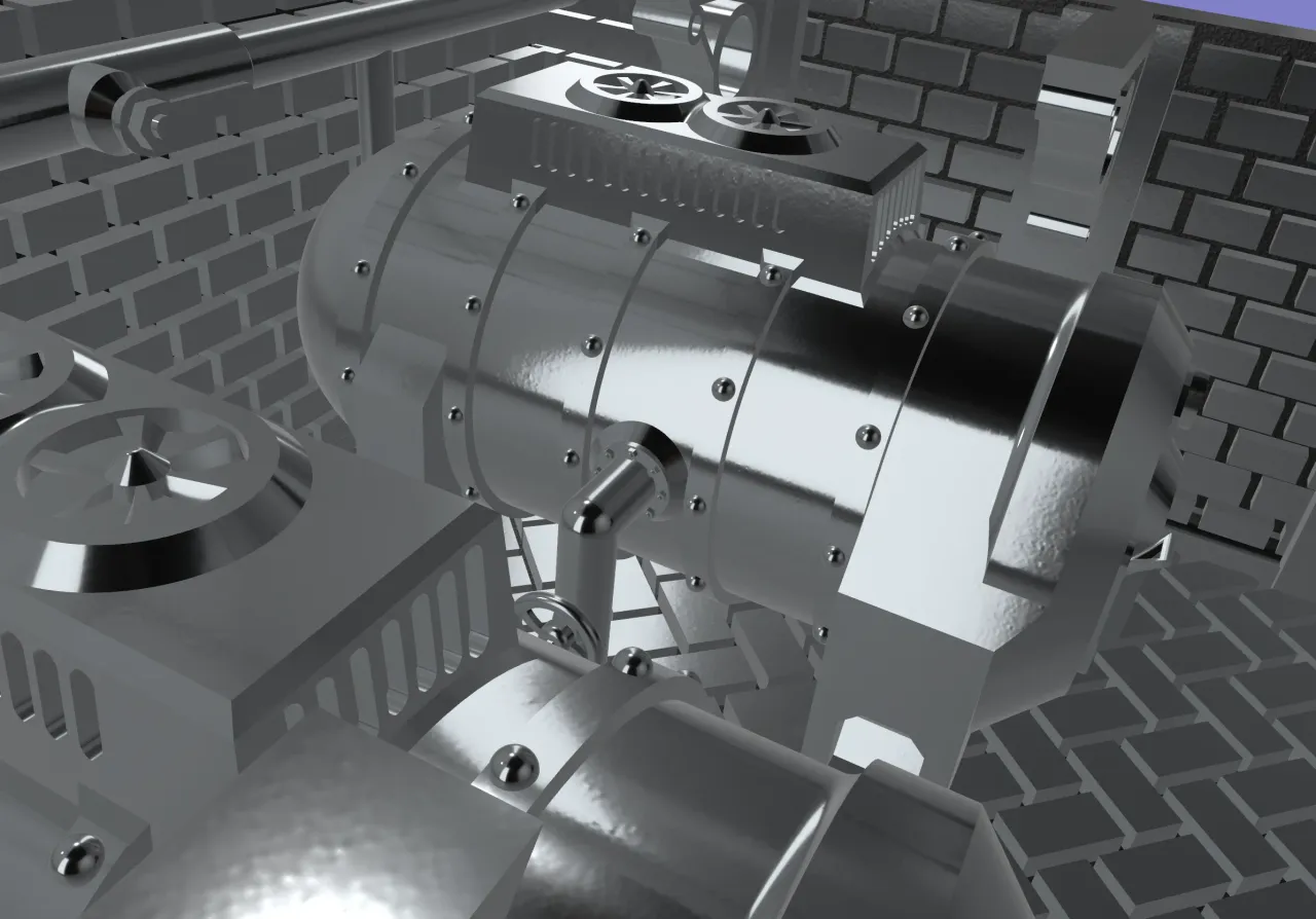 Terrain game industrial generator room by Dalek mechanic | Download ...