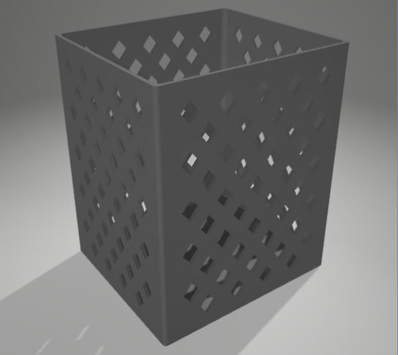 Decorative Box with rectangular holes by dancan13f | Download free STL ...