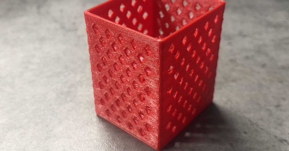 Decorative Box with rectangular holes by dancan13f | Download free STL ...