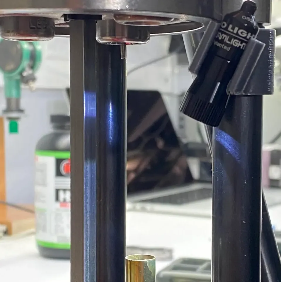 Bracket to Attach a Streamlight Nano to a Lee Turret Press by drafting ...