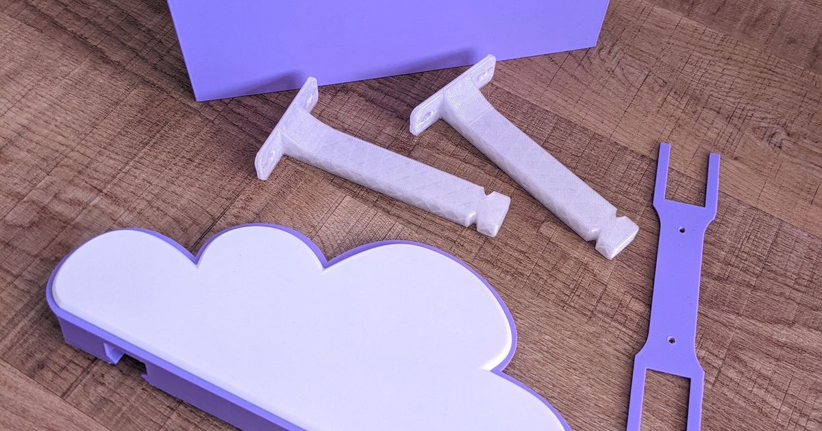 Cloud Storage - Floating Shelf Design by kwerkshop | Download free STL ...