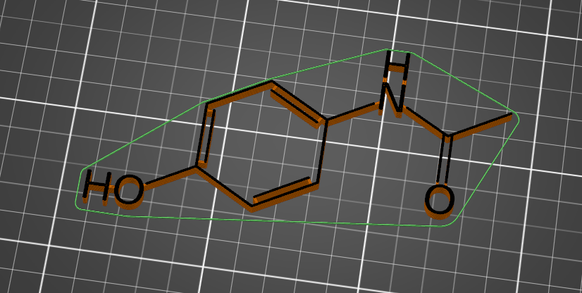 Paracetamol molecule by INFERNO_04 | Download free STL model ...