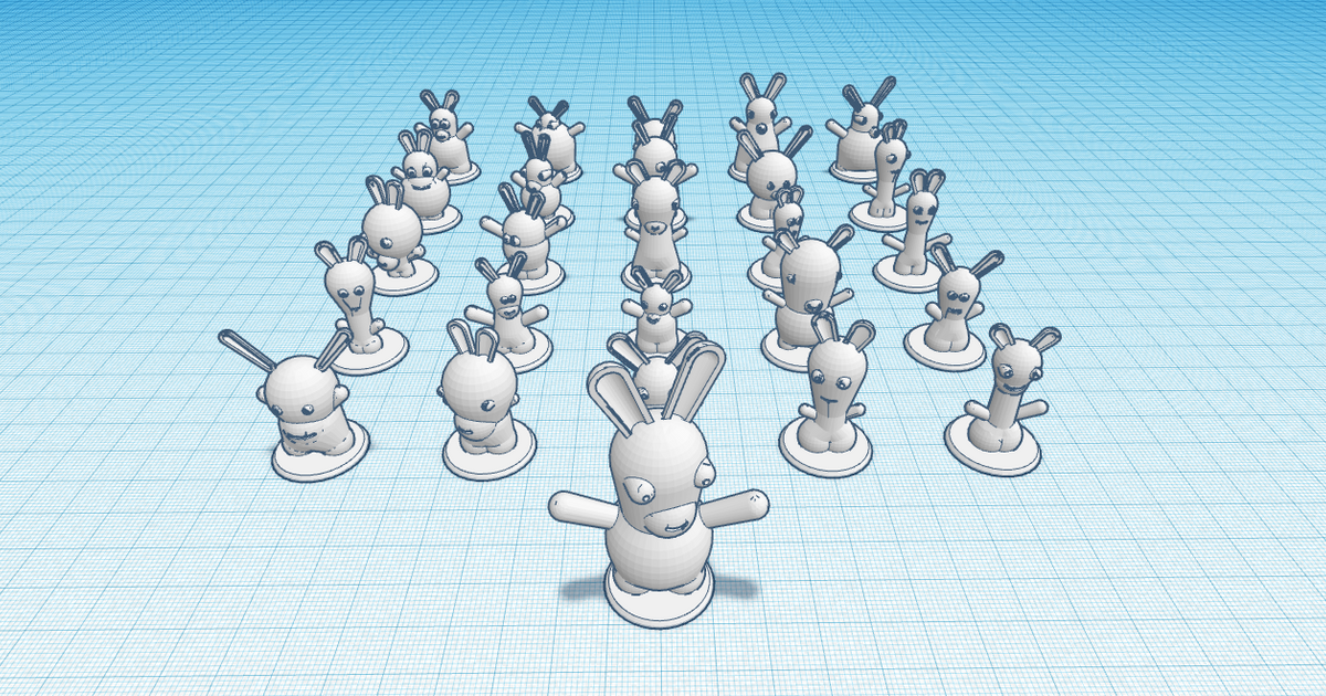 101 lapins crétins - 101 Raving Rabbids by SuperBoB | Download free STL ...