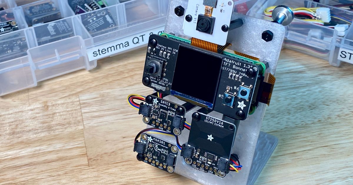 Raspberry Pi Zero Stand, Stemmafied by fivesixzero | Download free STL ...