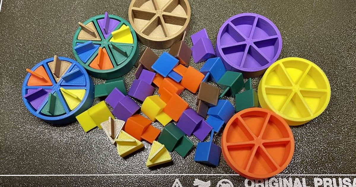 Bigger pie tokens and wedges w/ flags for Trivial Pursuit by Nem ...