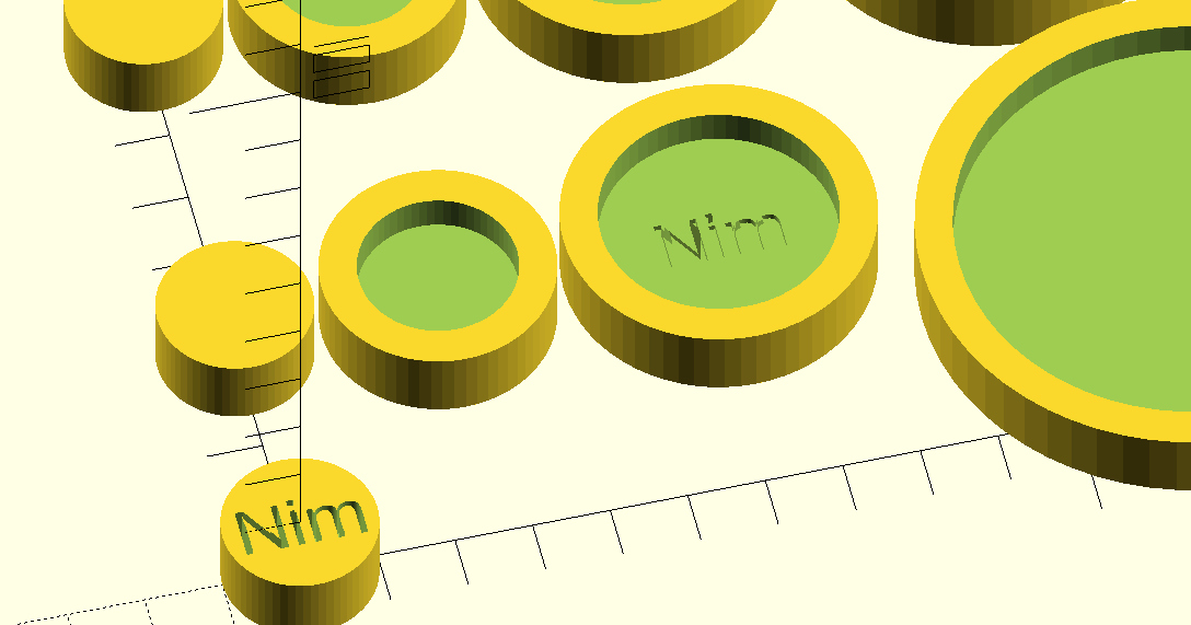 The Game of Nim by kcluchey | Download free STL model | Printables.com