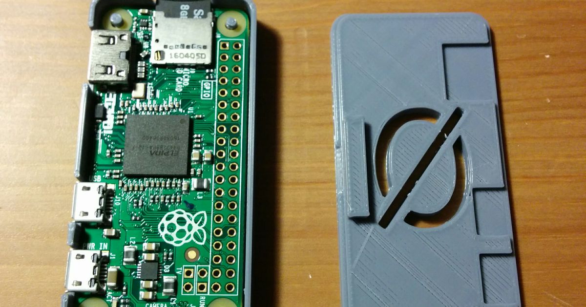 Raspberry Pi Zero v1.3 simple case by Spradlinb | Download free STL ...
