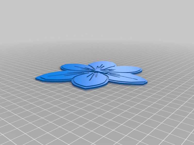 Crocus, Forget-me-not, flowers by frankv | Download free STL model ...