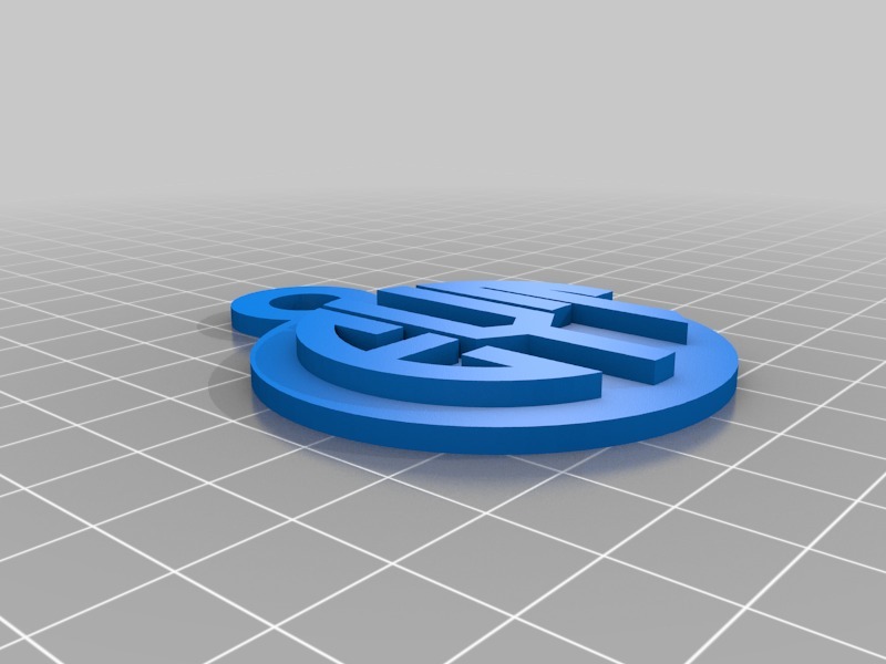 My Customized Monogram Pendant by dTomYY | Download free STL model ...