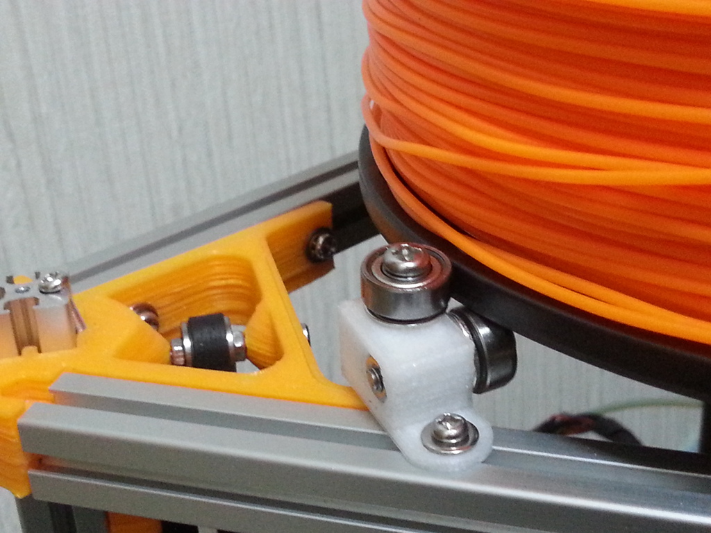 Mini Kossel spool mount for 1515 aluminum extrusion. by dTomYY ...