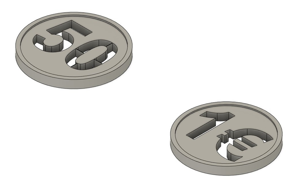 Token for shoping cart by BukvaZ | Download free STL model | Printables.com