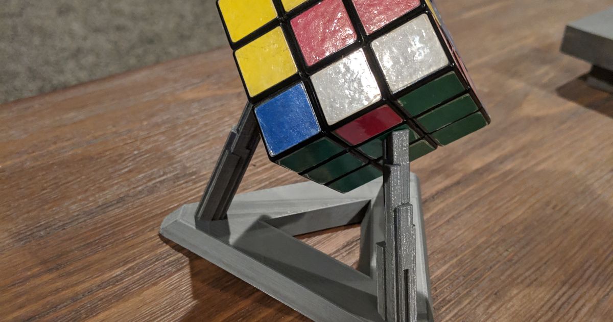 Cube Stand Display by Spradlinb | Download free STL model | Printables.com